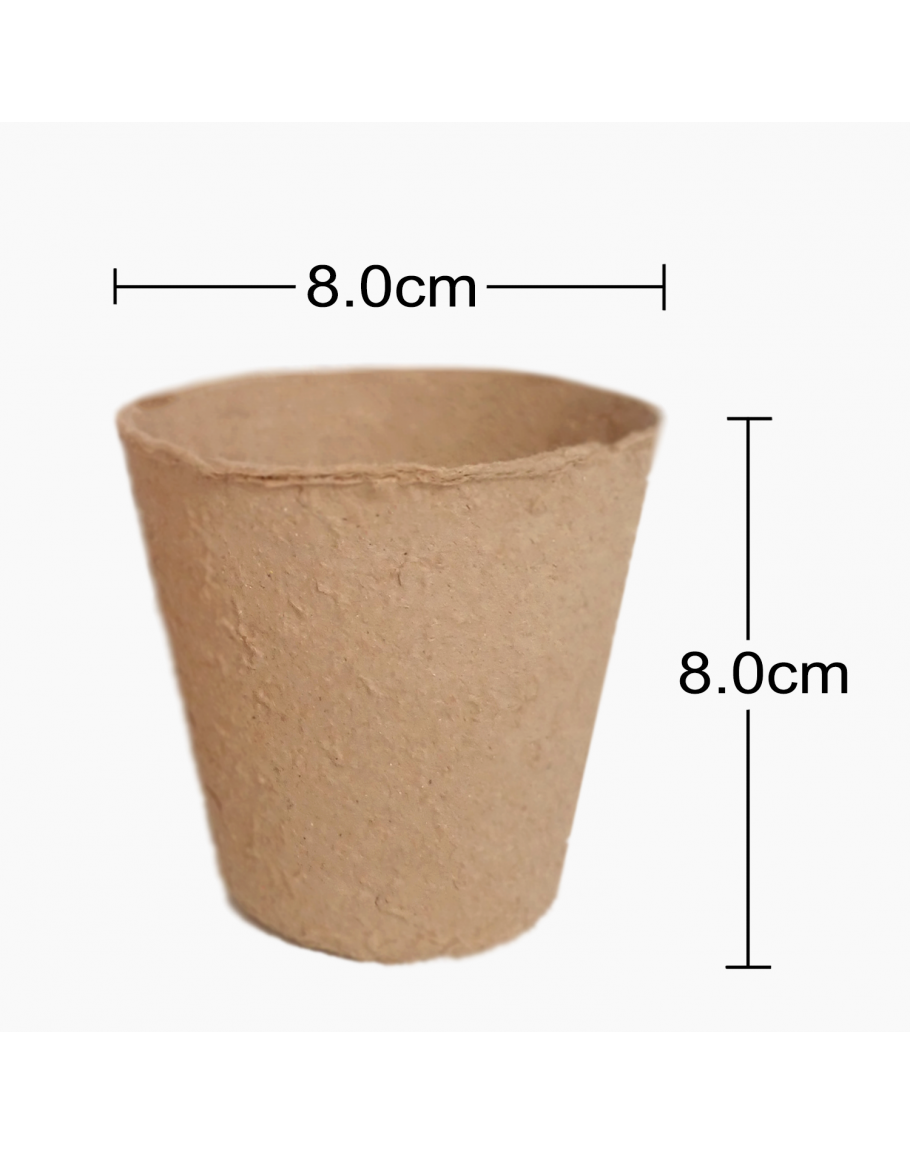 Biodegradable Germination Round Paper Pulp Pots (20pcs)