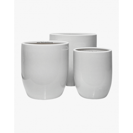 Simplicity White Ceramic Pot